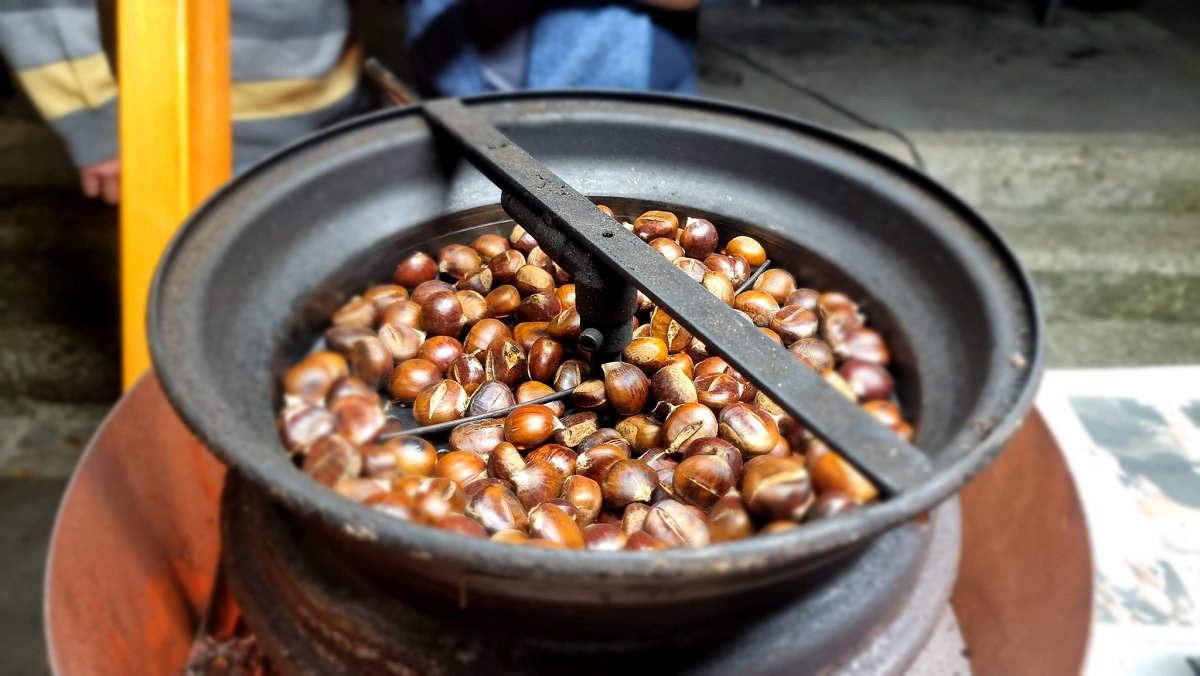 Pečen kostanj v Črnomlju vsak dan med 15. in 21. uro