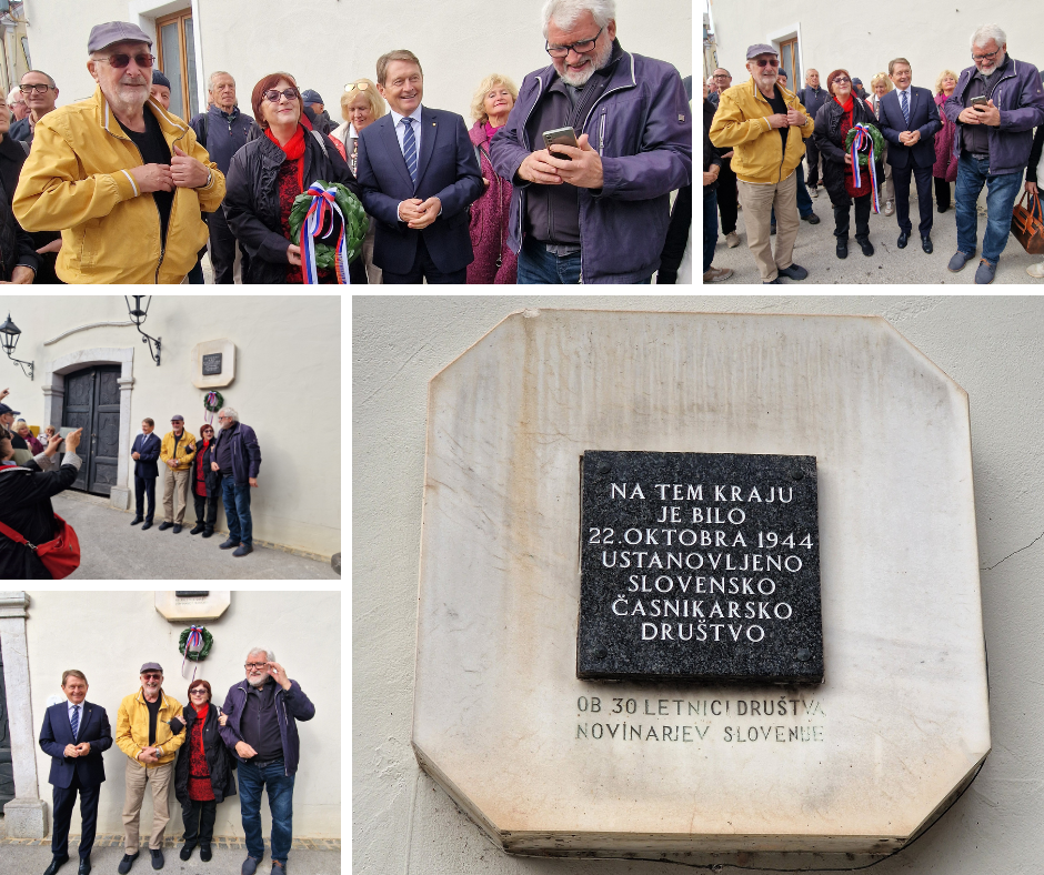 Upokojeni novinarji položili venec ob 80-letnici ustanovitve Slovenskega časnikarskega društva